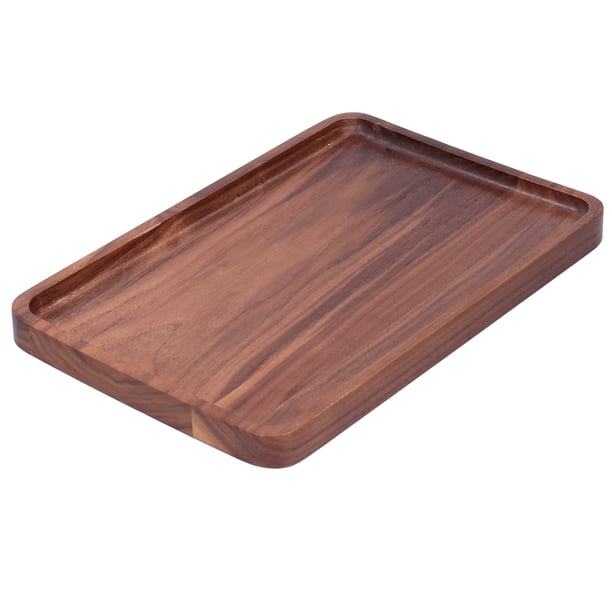 Fruit Plate,Walnut Service Plate Square Wooden BBQ Plate Walnut Service ...
