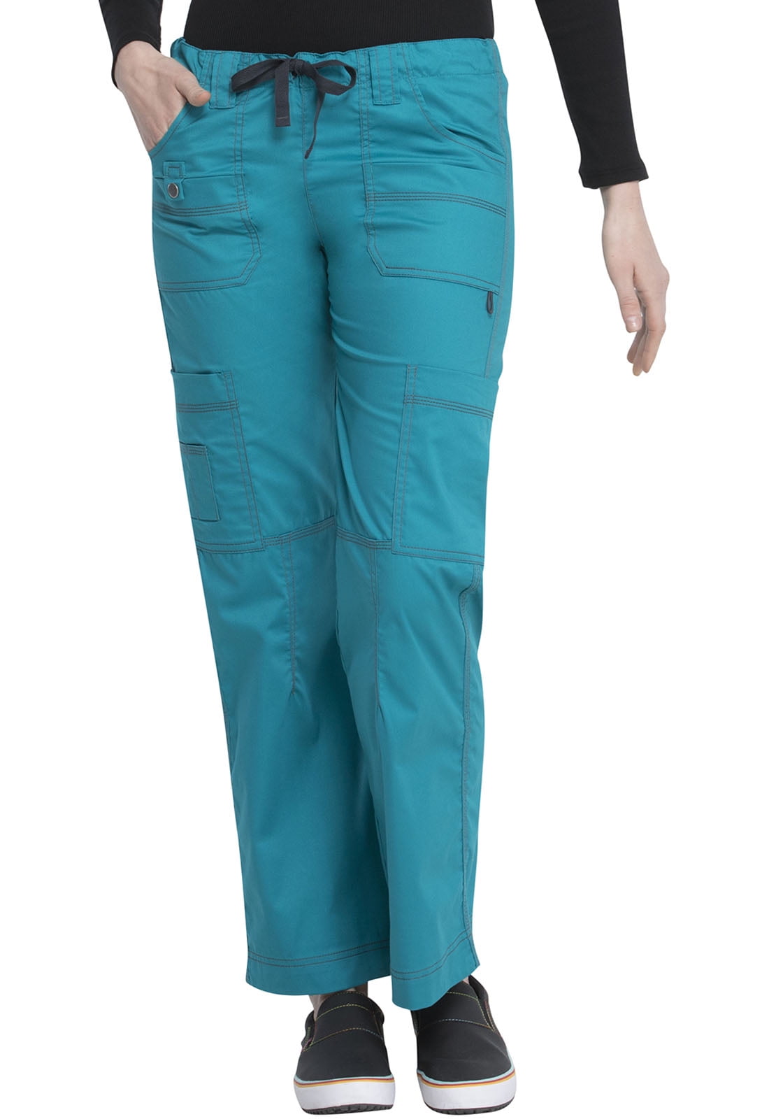 Dickies Gen Flex Medical Scrubs Pant for Women Low Rise Drawstring ...