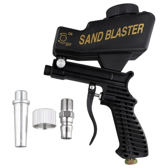 Sandblaster Sand Blaster Gun Kit, Portable 90psi Gravity Sand Blasting ...