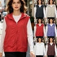Jane Wardrobe Women's Plus Size Sun Protection Vest, Lightweight Hooded ...
