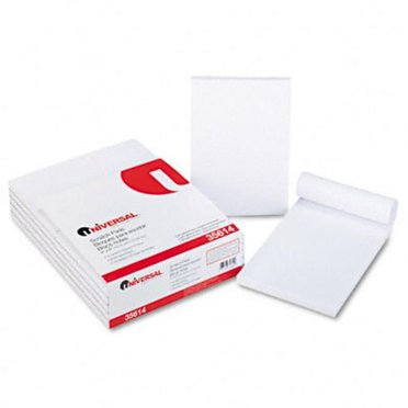 Universal Colored Perforated Note Pads, 8 1/2 x 11, Orchid, 50 Sheet ...