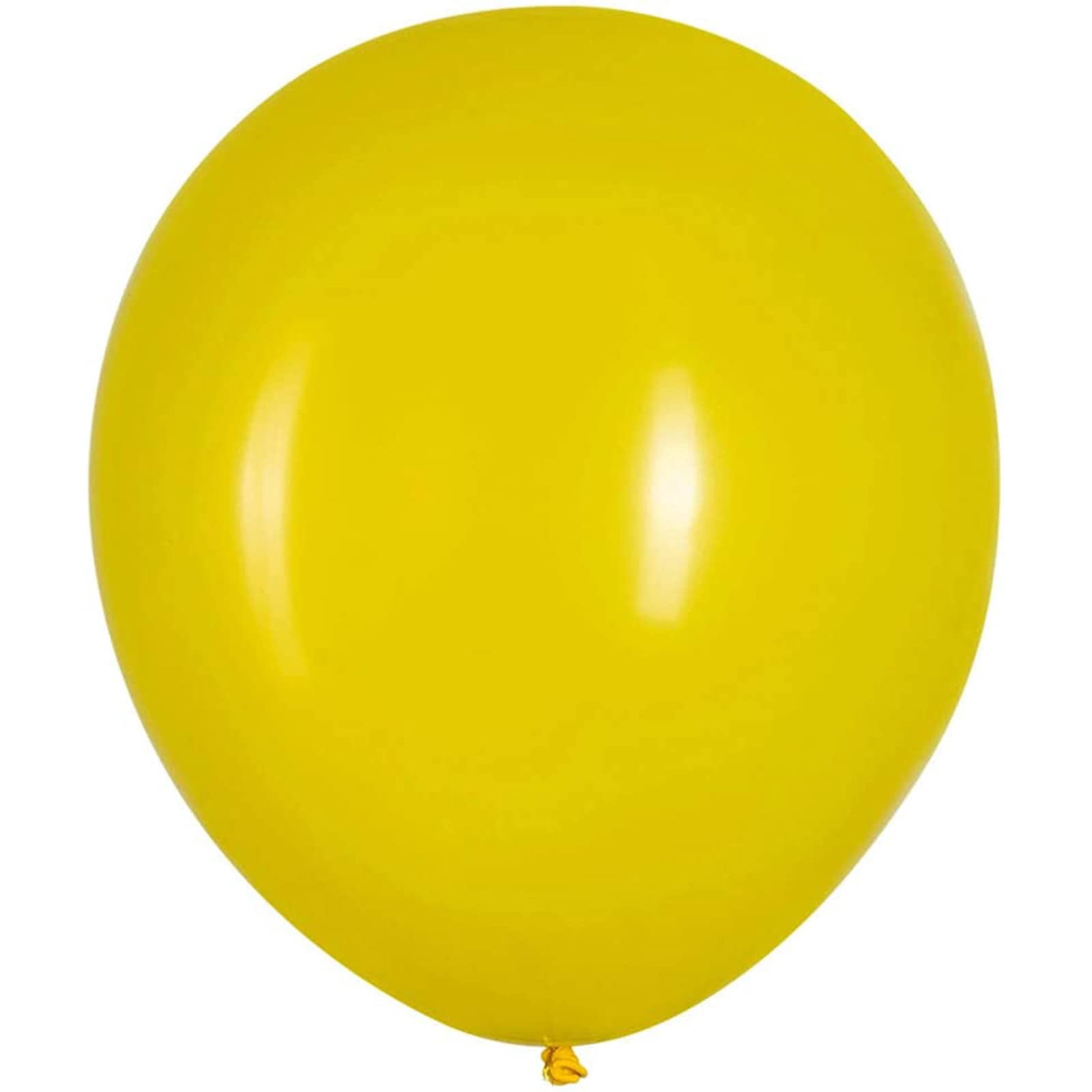 18 Inch 10 Pack Yellow Balloons KIRIKOU Big Large Round Helium Thick ...