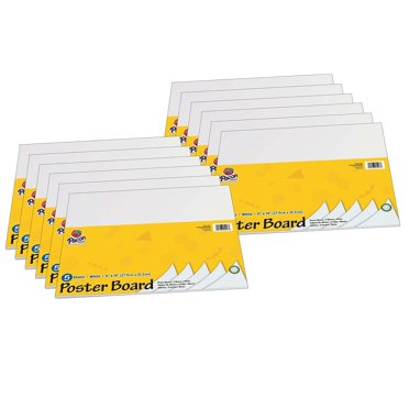 Pacon® Poster Board Packs, 22" x 28", White - 10 sheets per pack, 3 ...
