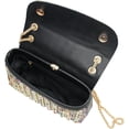 Women Sparkly Rhinestone Evening Bag Crystal Shoulder Bag with Chain ...