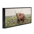 Stupell Industries Grazing In Poppy Field Black Framed Giclee Art ...
