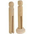 Woodcrafts Doll Pins and Stands, Natural, 10 Sets Per Pack - Walmart.com