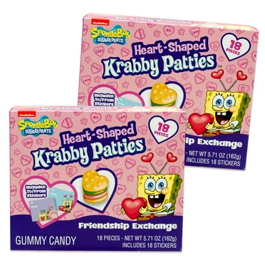 Spongebob Squarepants Krabby Patties Burger Gummy Candy, 8 Count ...