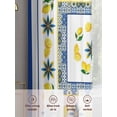 Blue Lemons Sheer Curtains for Living Room Bedroom Summer Watercolor ...