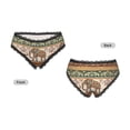 elephant Lace Underwear for Women - Ladies Lacy Trim Brief, Hipster ...