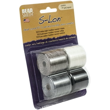 Beadsmith S-Lon Beadworking Thread Size D 12/Pkg-Mix 1 - Walmart.com