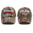 Donald Trump 2024 Maga Baseball Cap Camo Usa Kag Keep America Great