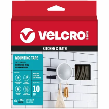 Velcro 1/2" self-adhesive loop, 10 yard dispenser box, black - Walmart.com