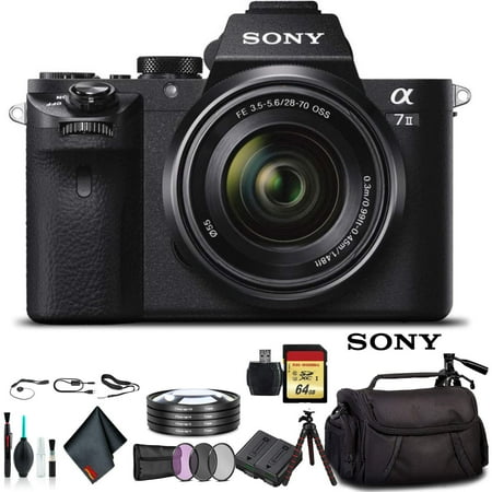 Sony Alpha a7 II Mirrorless Camera with FE 28-70mm f/3.5-5.6 OSS Lens ILCE7M2K/B With Soft Bag ...
