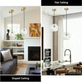 JOPESO 60" Pendant Lighting Modern Globe Hanging Lamp Glass Kitchen ...