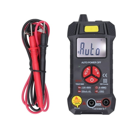 Multimeter, Professional 4000 Counts LCD Displays Automatic Recognition ...
