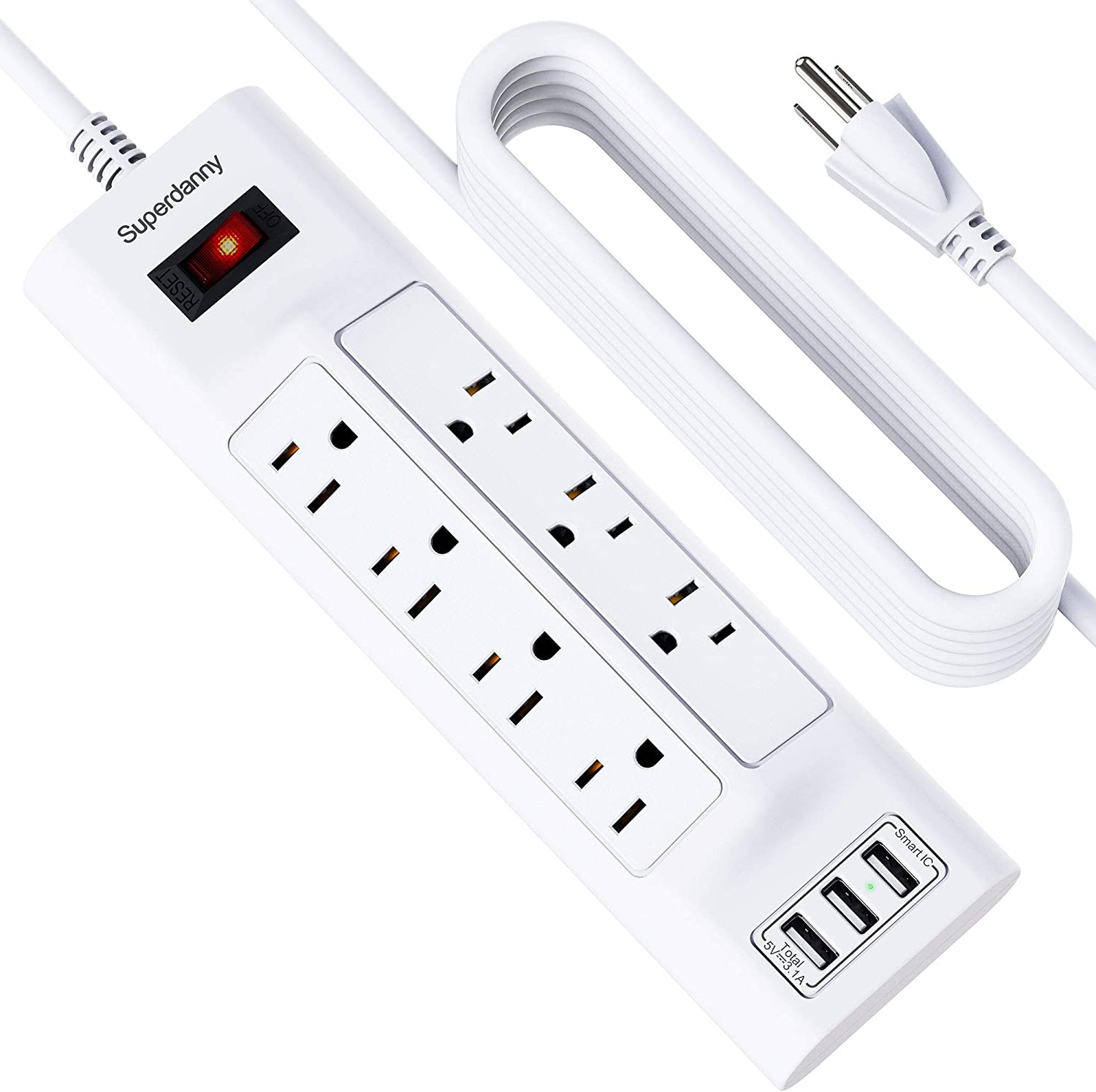 Tripp Lite SUPER7B 7-Outlet, 7ft cord, Surge Protector - Walmart.com