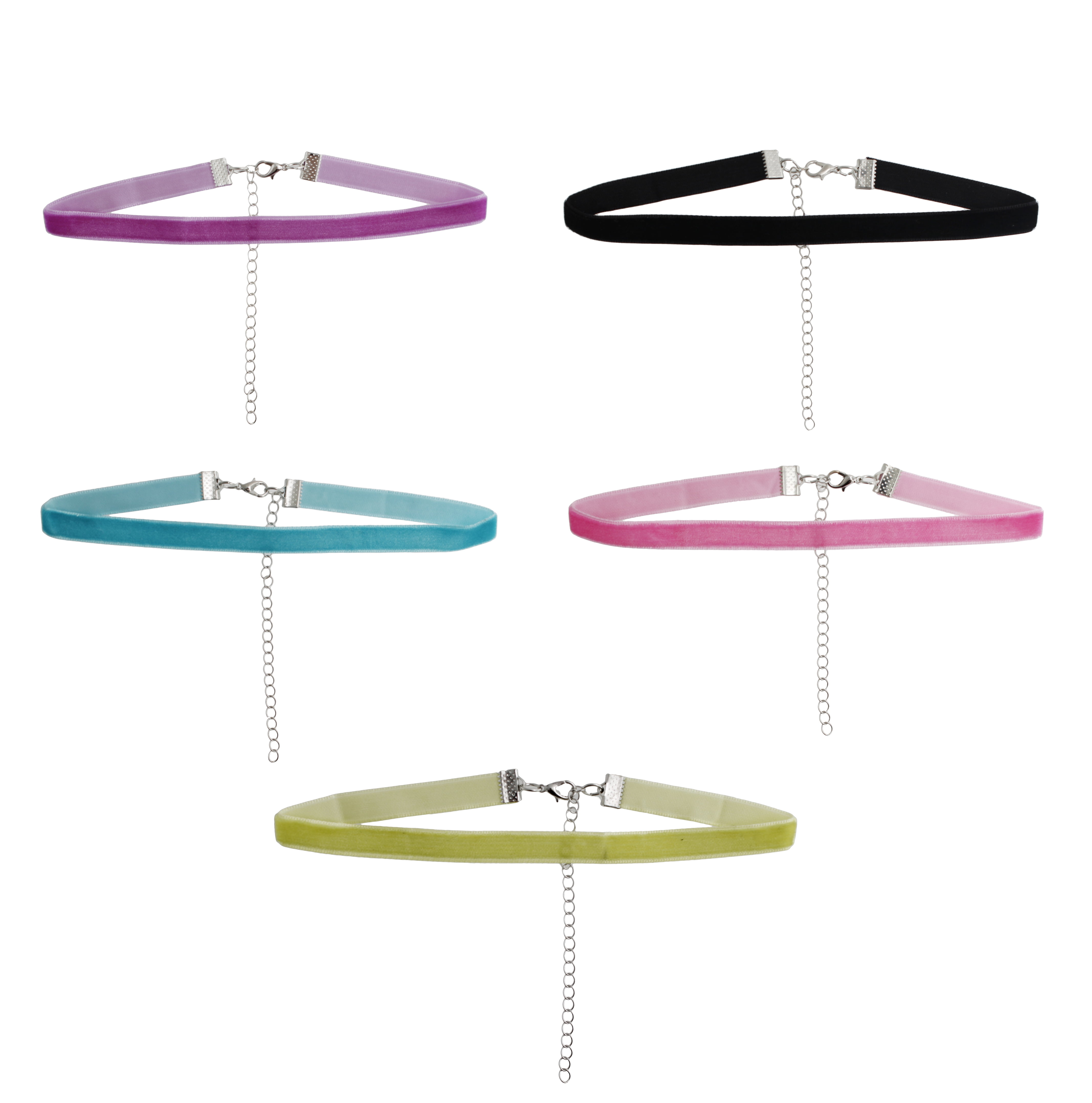 5 Piece Multi Colored Choker Necklaces – Walmart Inventory Checker ...