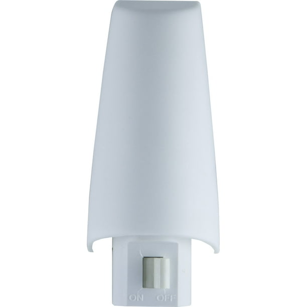 Lights by Night Incandescent Night Light, Manual On/Off, White Shade ...