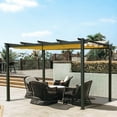 Domi Outdoor Living Outdoor Retractable Pergola with Weather-Resistant ...
