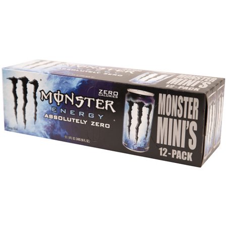 Monster Mini's Energy Absolutely Zero Energy Drink, 8 fl oz, 12 pack ...