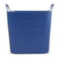 Life Story 25 Liter 6.6 Gallon Durable Plastic Storage Tote, Blue (12 ...