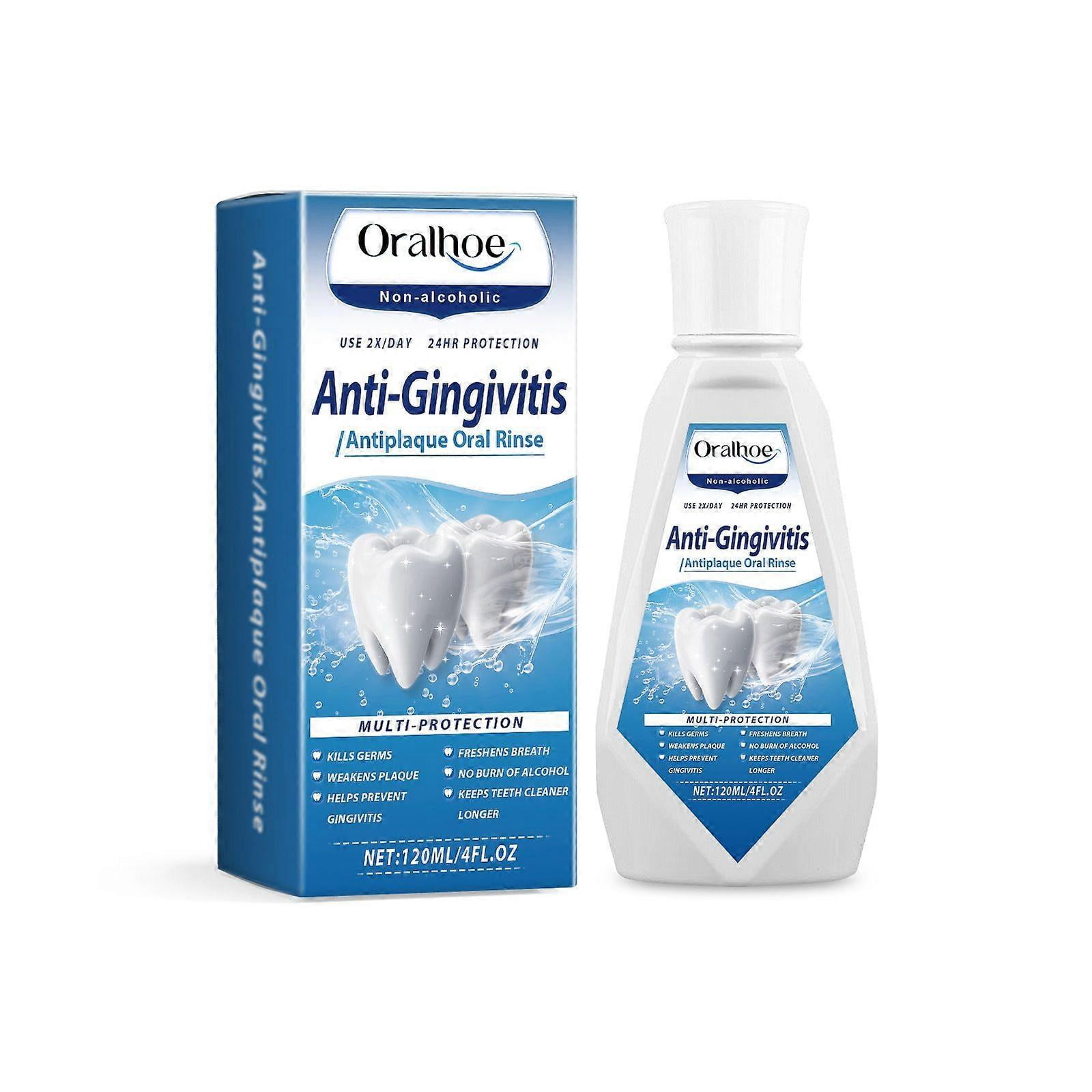 Multi-protection mouthwash bad breath, tooth stains, cleans and ...