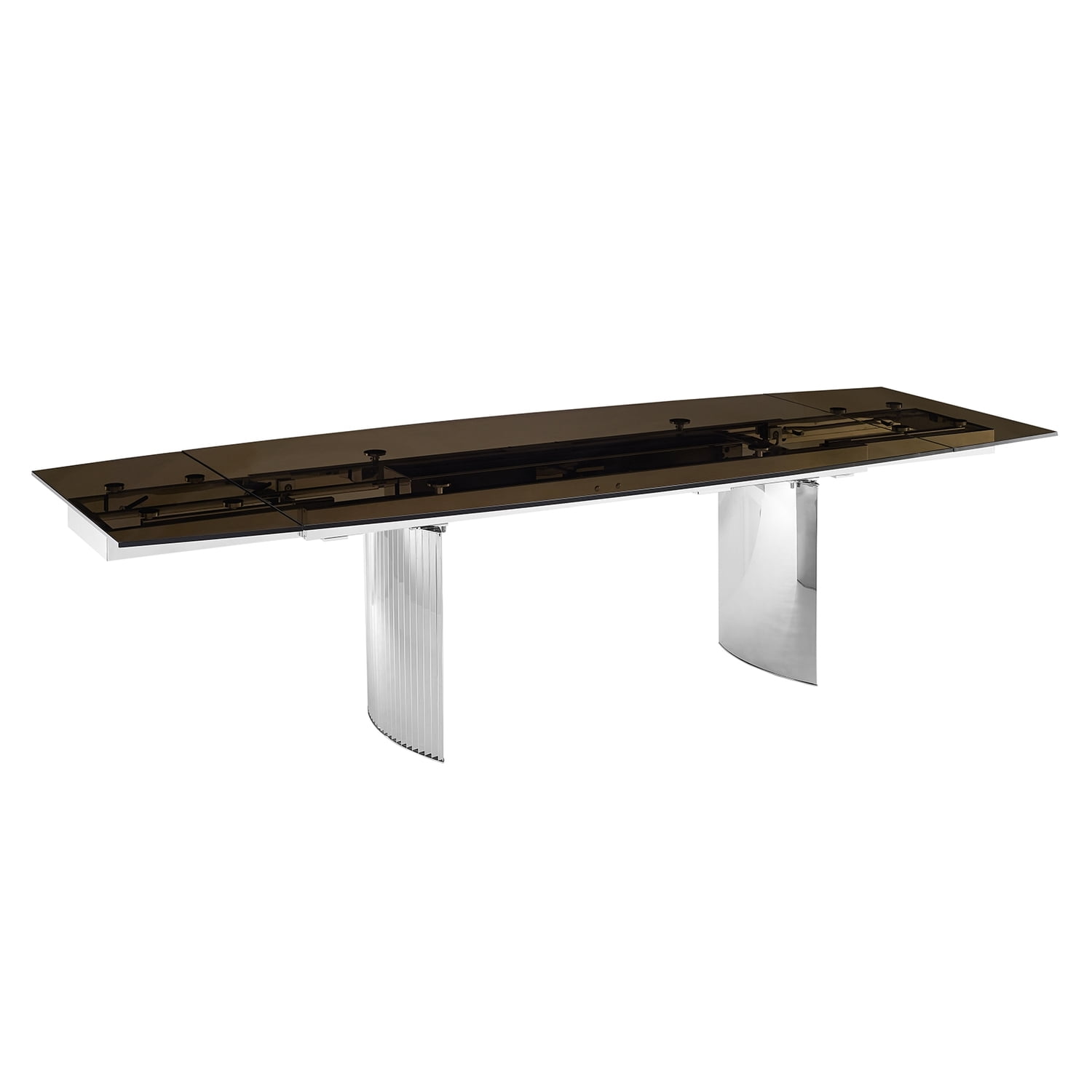 Talenti Casa ALLEGRA motorized dining table in smoked glass with ...