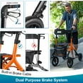MAXWALK Rollator Walker for Tall Seniors, 12'' All Terrain Big Rubber ...