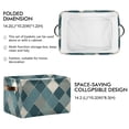 2PCS Square Storage Basket Home Storage Bins Bedroom Storage Basket ...
