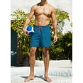 DAKIMOE Men's Quick-Dry Swim Trunks with Compression Liner, Stretch ...