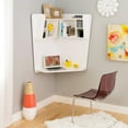 Prepac Floating Corner Desk, Black - Walmart.com