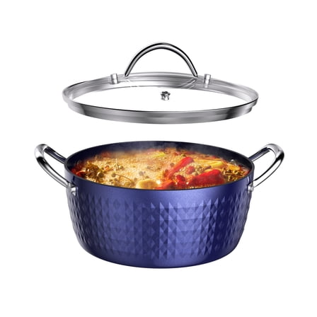 Farberware Cookstart Aluminum DiamondMax Nonstick Straining Saucepan, 3 ...