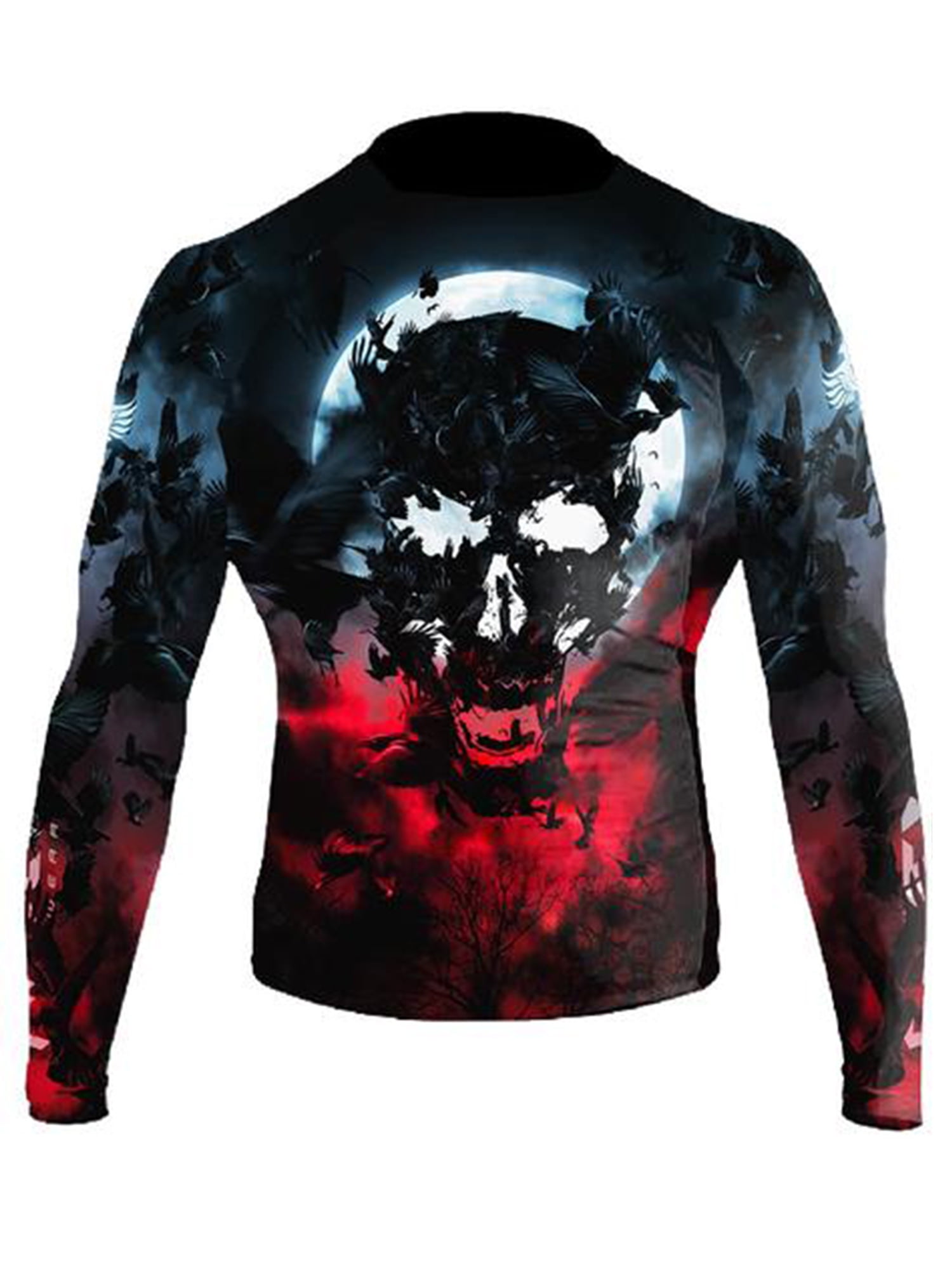 Raven Fightwear Men's The Unkindness Rash Guard MMA BJJ Black - Walmart.com