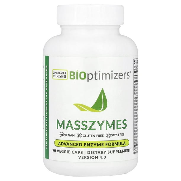Suplemento BiOptimizers Masszymes 90 cápsulas vegetarianas | Bodega ...
