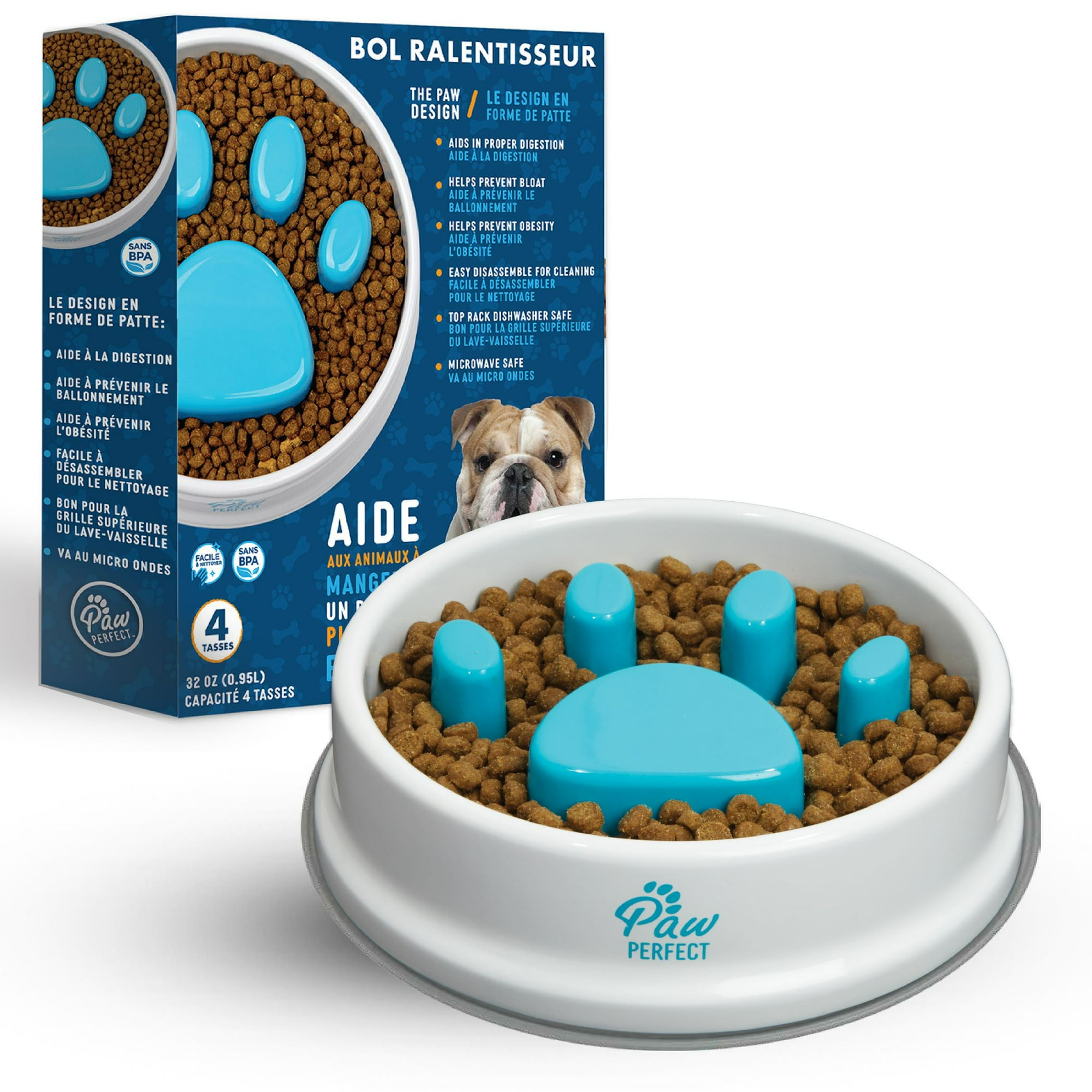 Click here for Paw Perfect Slow Feeder Bowl For Dogs And Cats - 3... prices