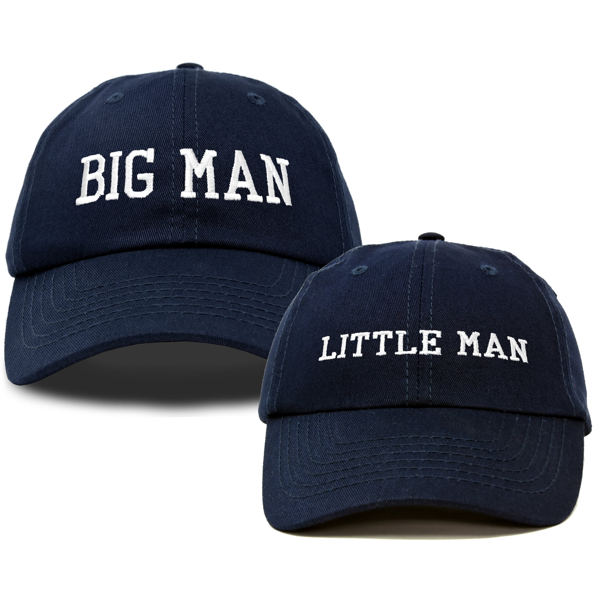 DALIX Big Man Little Man Hat Father Son Matching Cap Fun Gifts in Navy ...