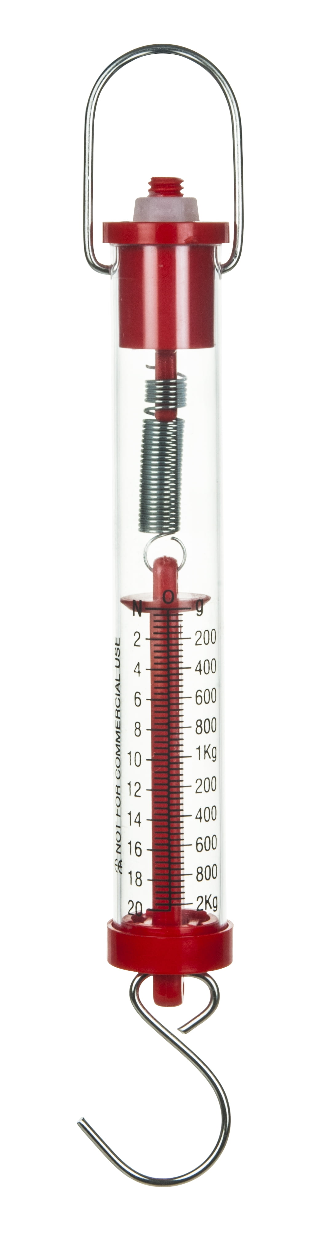Eisco Labs Newton Force Meter Spring Scale - Max Capacity 20N, 2Kg ...
