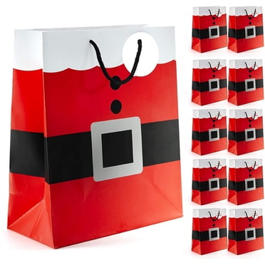 Red Velvet Santa Bag, Large Santa Bags with Drawstring Santa for ...