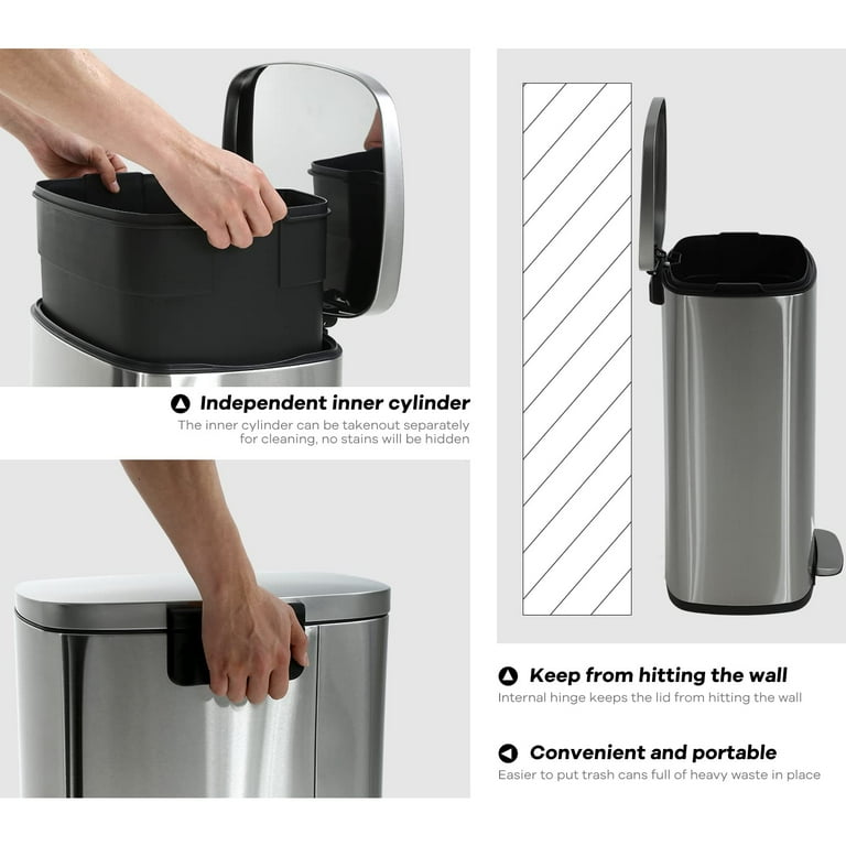 Full Kitchen Trash Can