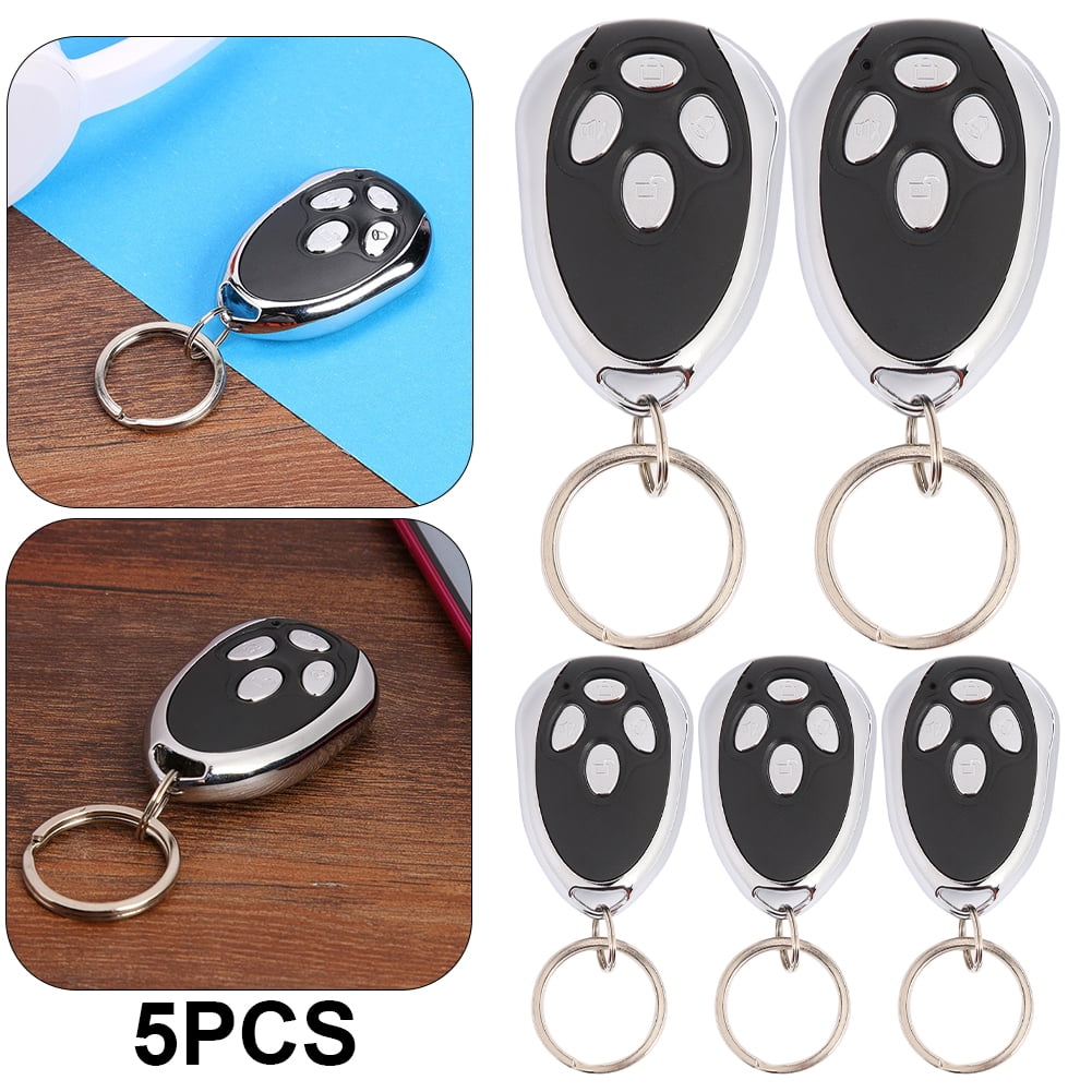 5 Uds 433MHZ Inalámbrico Auto 4 Teclas Alarma Control Remoto Puerta ...
