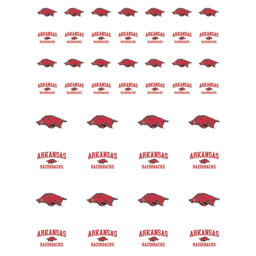 FanaticCards Arkansas Razor Backs Small Sticker Sheet - 28 1" and 16 1. ...