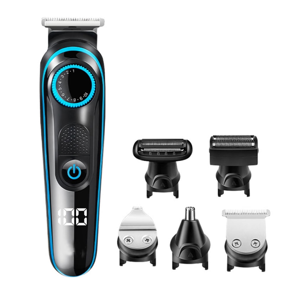 Electric Beard Trimmer for Men, Waterproof Body Grooming Kit, Nose Hair ...