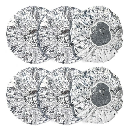 Deep Conditioning Cap, 6pcs Reusable Aluminum Foil Hair Cap, Elastic ...