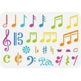 1Pc Musical Note Painting Stencil Reusable Musical Theme Craft Stencil ...