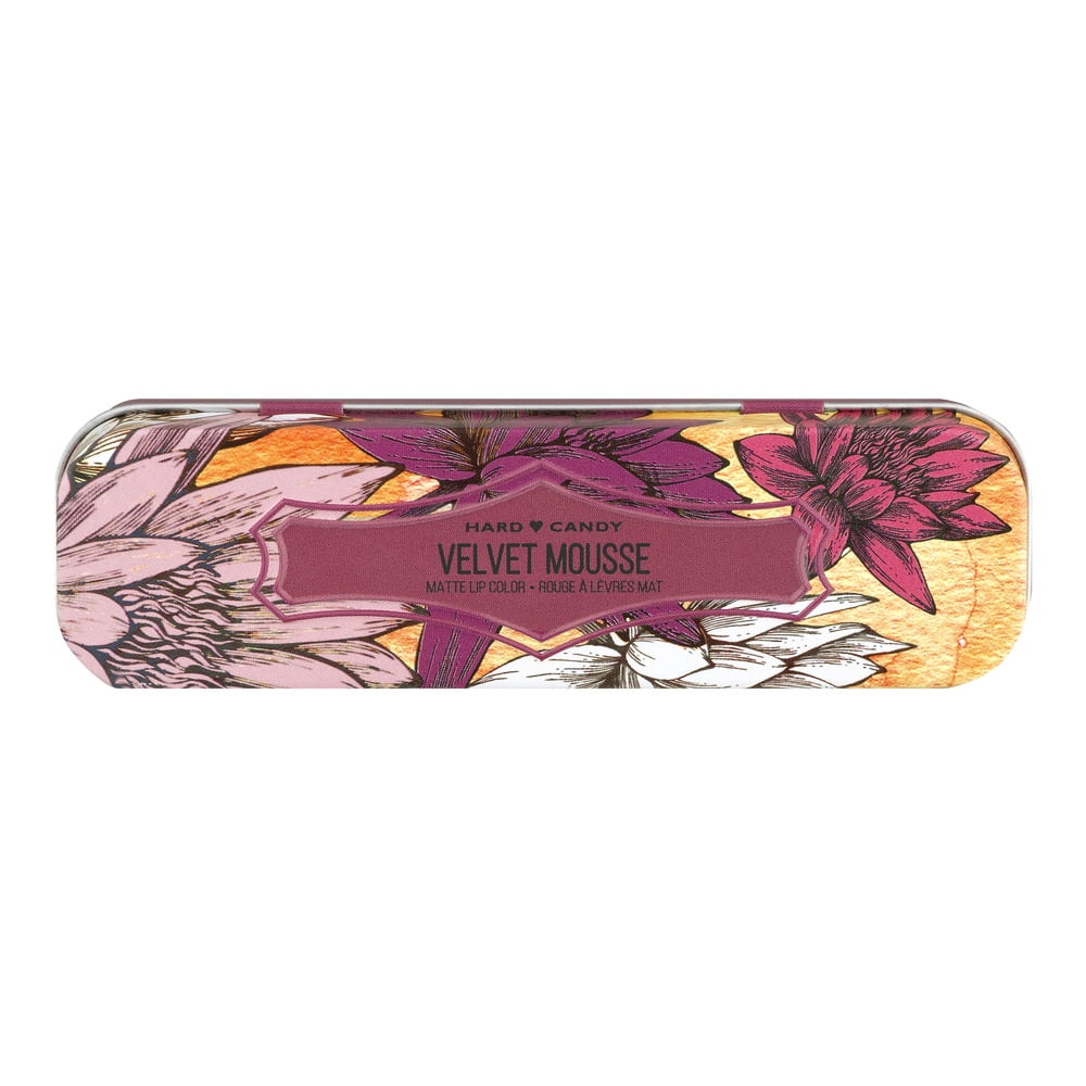 Hard Candy Velvet Mousse Matte Lip Color Tin, 1218 Spider Orchid, .23 ...