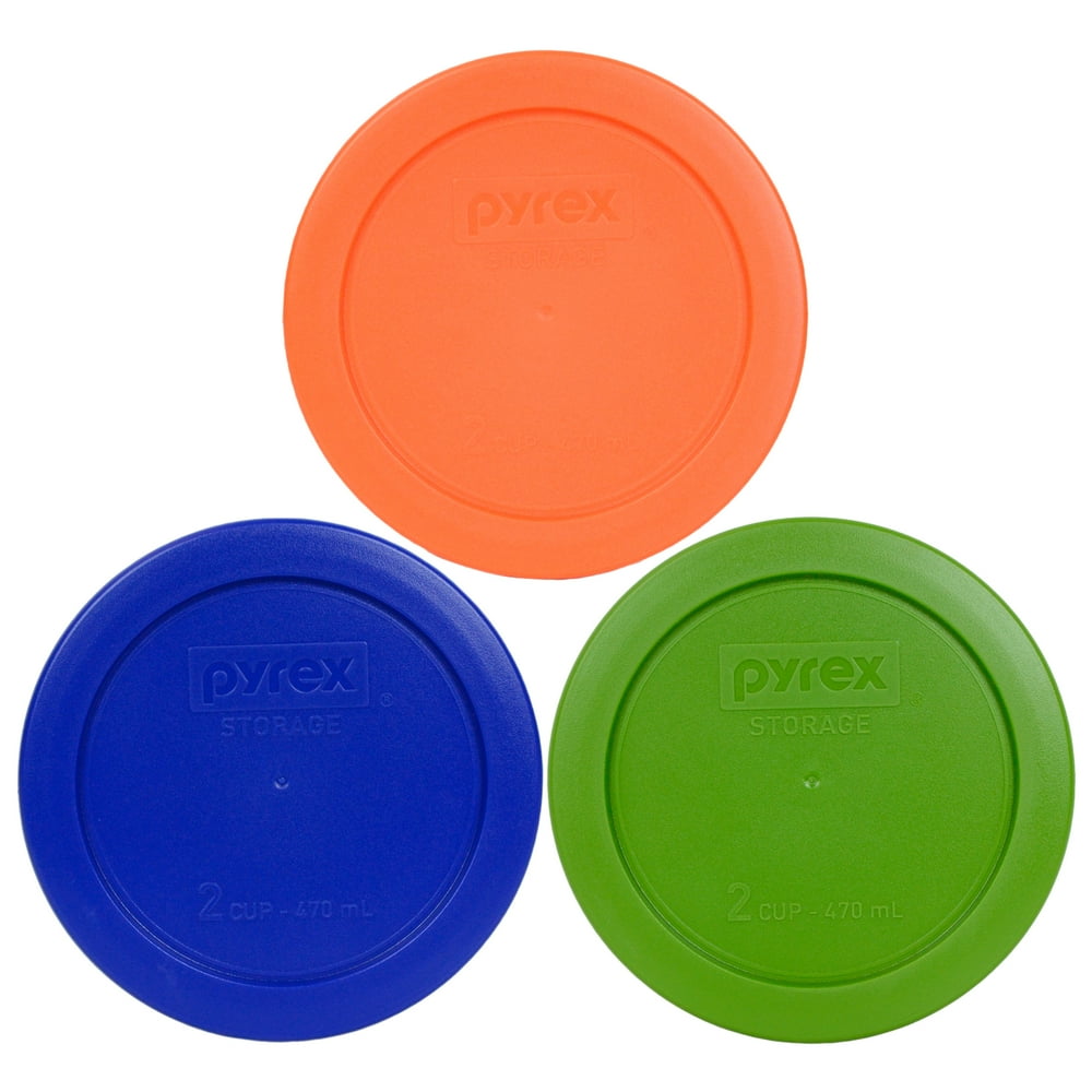 Pyrex Replacement Lid 7200-PC Trio in Lawn Green, Orange, and Cobalt ...