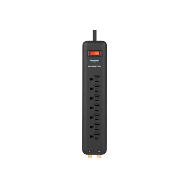 Monster 3001103 6 ft. 7 Outlets Power Strip with Surge Protection ...