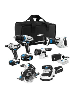Walmart: HART 20-Volt Cordless 6-Tool Combo Kit (1) 4.0Ah & (1) 1.5Ah ...