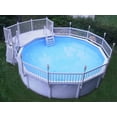 VinylWorks 5' x 13.5' Resin Above Ground Swimming Pool Deck Kit Taupe ... VinylWorks 5' x 13.5' Resin Above Ground Swimming Pool Deck Kit Taupe ...