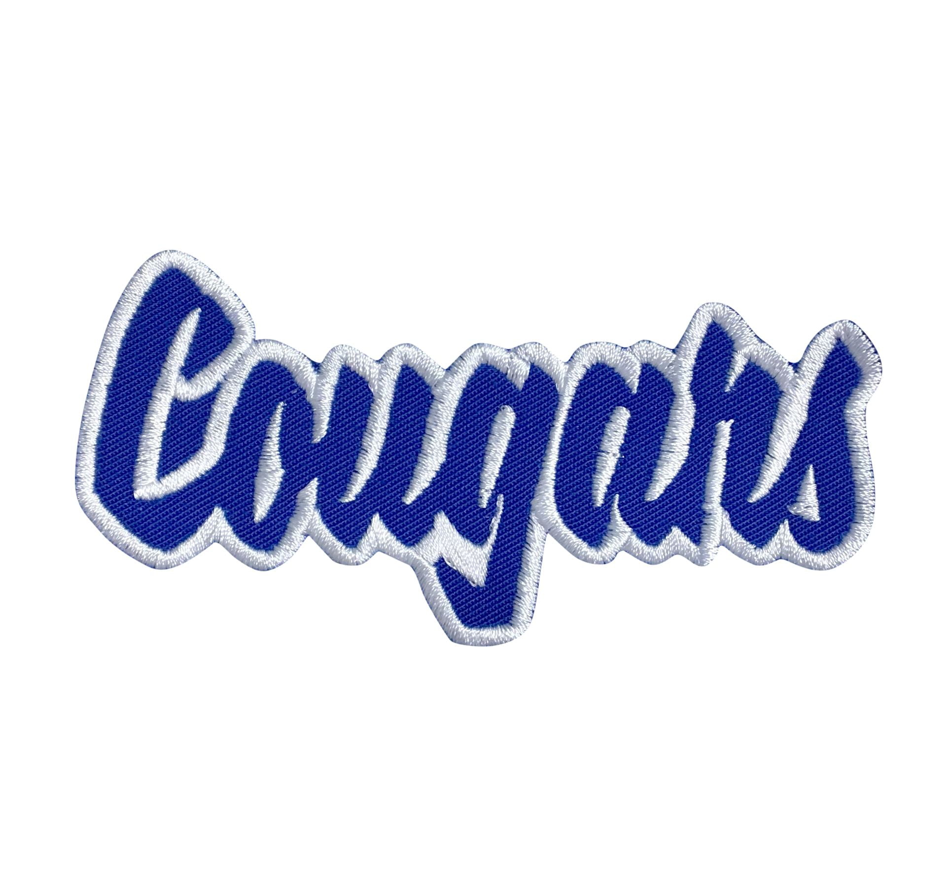 Cougars - Royal Blue/White - Team Mascot - Words/Names - Iron on ...